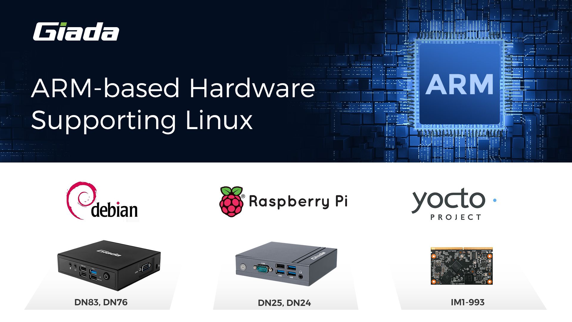 Giada ARM-Based Products Ready for Linux Deployments